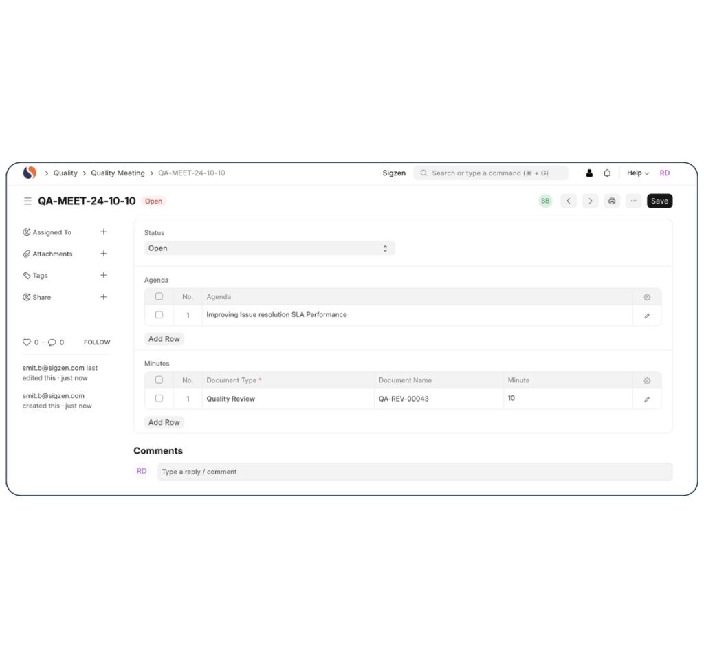 ERP for Manufacturing Industry | Sigzen Technologies